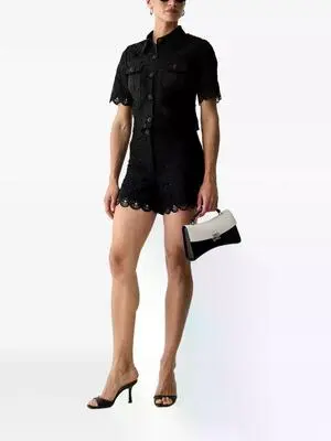 MORGAN Scalloped-edge Shorts