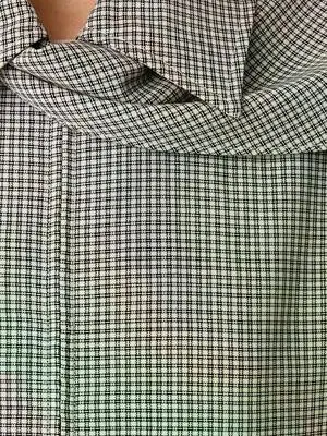 Rag & Bone Check-pattern Draped-panel Jacket