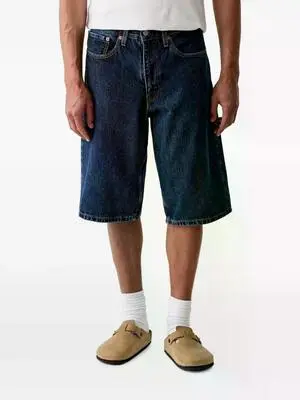 LEVI'S 470 Logo-patch Denim Shorts - Blue