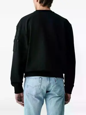 Alpha Industries Logo-embroidered Zip-pocket Sweater