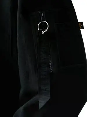 Alpha Industries Logo-embroidered Zip-pocket Sweater