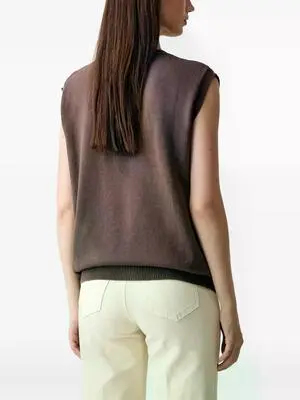 VICOLO Argyle-pattern V-neck Sweater