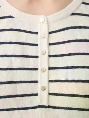 MOS MOSH Mmaliz Caliz Striped Button-up Top