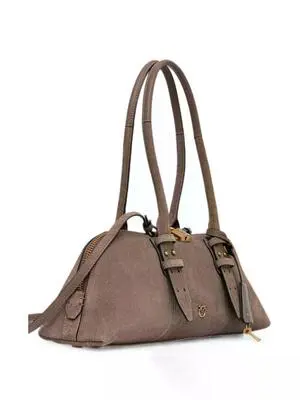 Pinko Large Escape Suede Shoulder Bag