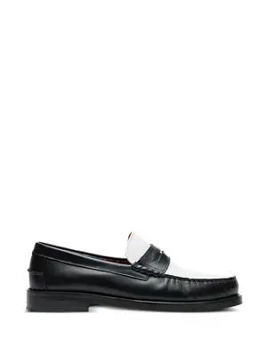 NAKED WOLFE Riviera Calf Leather Loafers - Black