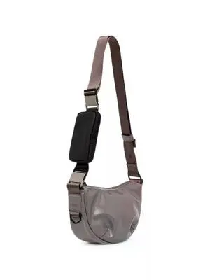 Rains Mini Valera Crinkled-finish Pouch-detail Shoulder Bag - Grey