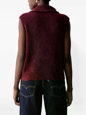 MOS MOSH Mmthora Quarter-zip Sleeveless Sweater