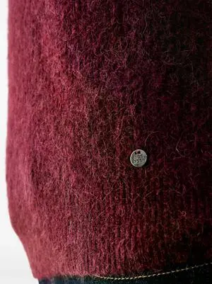 MOS MOSH Sleeveless Quarter-zip Sweater - Red