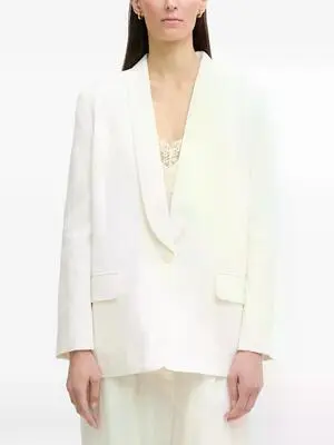 Munthe Shawl-lapel Single-breasted Blazer - Neutrals