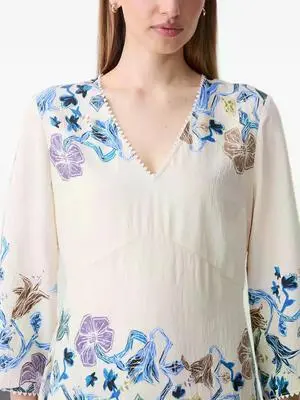 Munthe Floral-print Tiered Maxi Dress