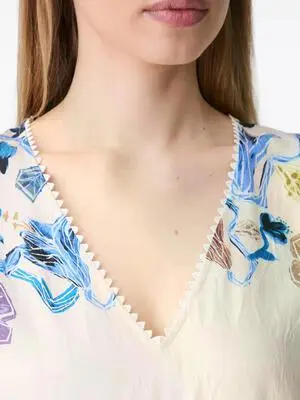 Munthe Floral-print Tiered Maxi Dress