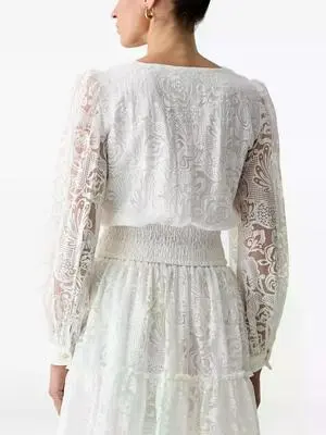 MORGAN Floral-lace Blouse