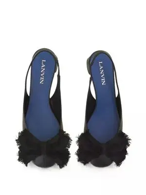 LANVIN Bow-detail Slingback Pumps