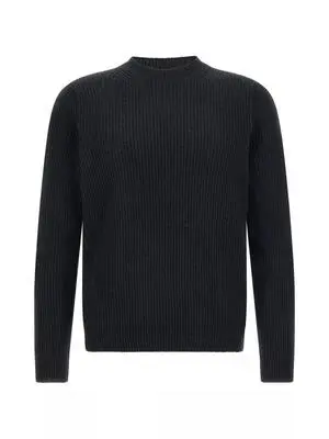 ZANONE Ribbed-knit Virgin-wool Sweater - Blue