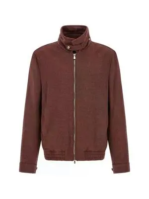 Brunello Cucinelli Zip-up Wool Jacket - Red