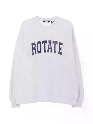 ROTATE BY BIRGER CHRISTENSEN Logo-patch Sweatshirt - Grey