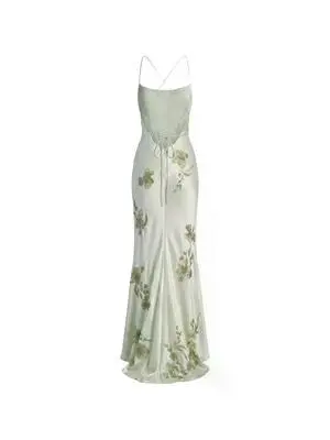 Alice + Olivia Montana Floral-embroidered Gown