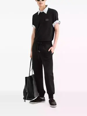 Dolce & Gabbana Jersey Trousers With Patch