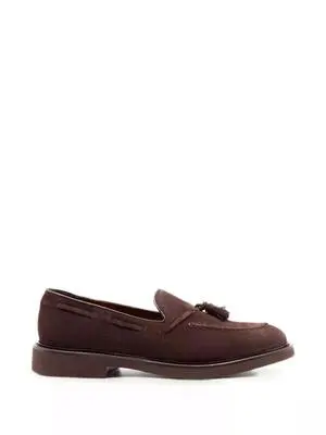 DOUCAL'S Tassel Suede Loafers - Brown
