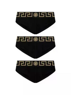 Versace Greca Medusa Briefs - Black