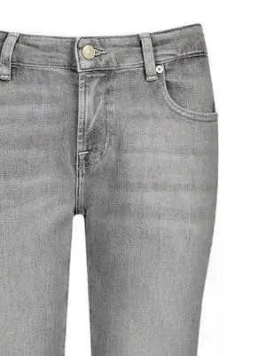 7 For All Mankind Faded Effect Whiskered Jeans