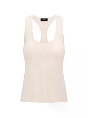 Amiri Ma Ribbed Tank Top - Neutrals