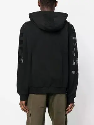 LES HOMMES Logo-print Zip-up Hoodie