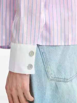 MORGAN Striped Button-up Shirt