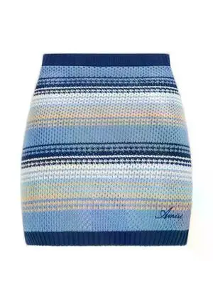 Amiri Striped Mini Skirt - Blue