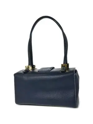 Fendi Grained Leather Box Shoulder Bag