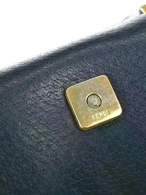 Fendi Grained Leather Box Shoulder Bag