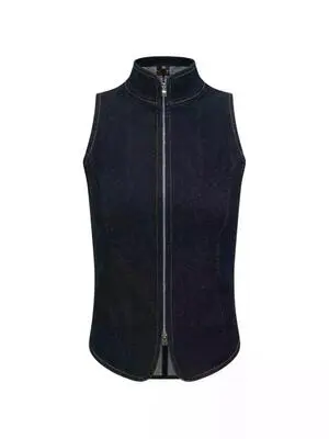 Amiri Zip-up Sleeveless Waistcoat - Blue