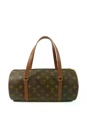 LOUIS VUITTON 30 Papillon Monogram Shoulder Bag - Brown