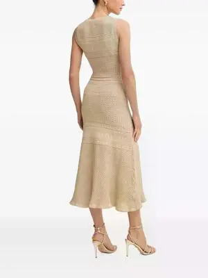 MORGAN Rmilan Scalloped-edge Midi Dress
