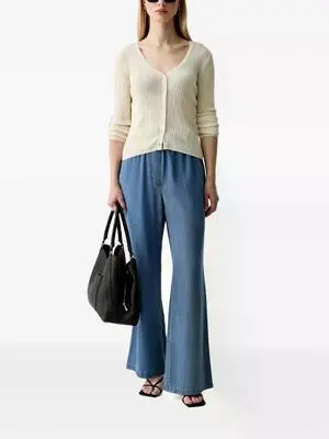 MOS MOSH Drawstring Wide-leg Jeans