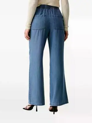 MOS MOSH Drawstring Wide-leg Jeans