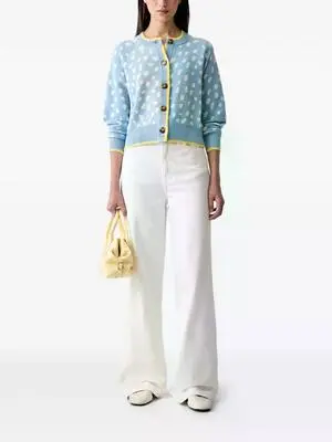 NEVER FULLY DRESSED Polka-dot Button-up Cardigan