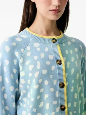 NEVER FULLY DRESSED Polka-dot Button-up Cardigan