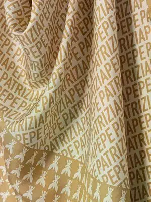 Patrizia Pepe Logo-print Silk Scarf