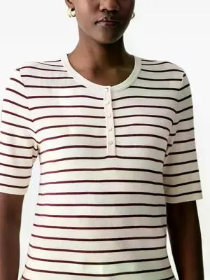 MOS MOSH Mmaliz Striped Short-sleeve Top
