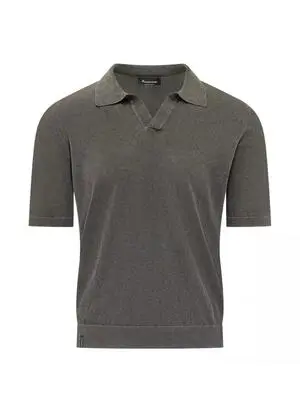 AROVESCIO Short-sleeve Polo-neck T-shirt - Grey