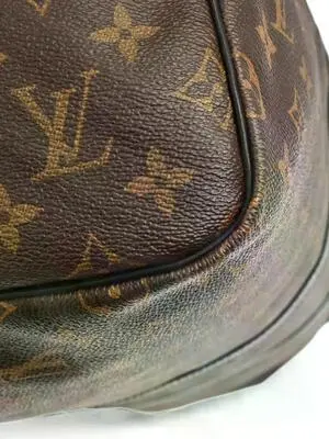 LOUIS VUITTON 2010 55 Macassar Keepall Bandoulière Duffle Bag