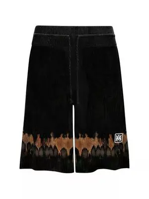 Amiri Ma-patch Tie-dye Knit Shorts