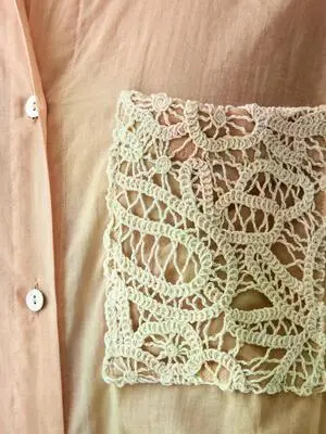 VICOLO Crochet-pocket Shirt