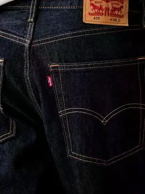 LEVI'S 470 Logo-patch Denim Shorts