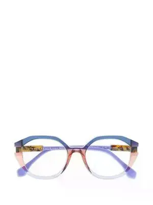FACE À FACE Geometric-frame Glasses - Blue