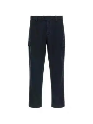 Brunello Cucinelli Garment-dyed Cotton Cargo Pants - Blue
