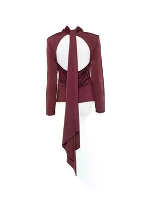 ROTATE BY BIRGER CHRISTENSEN Long-sleeve Scarf Top