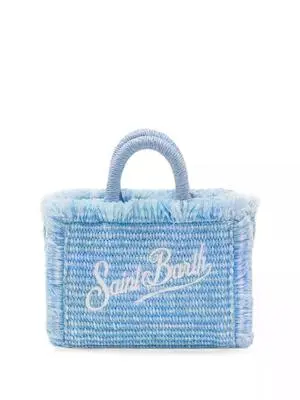 MC2 SAINT BARTH Micro Vanity Straw-effect Tote Bag