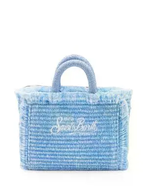 MC2 SAINT BARTH Micro Vanity Straw-effect Tote Bag